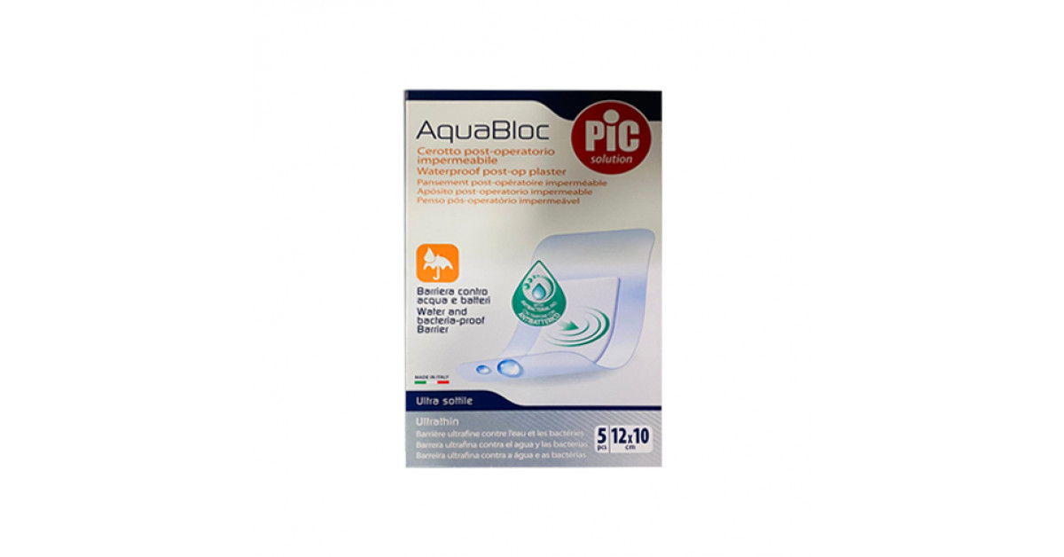 Pic Aqua Bloc Sterile Plaster 10*12cm (5pcs)