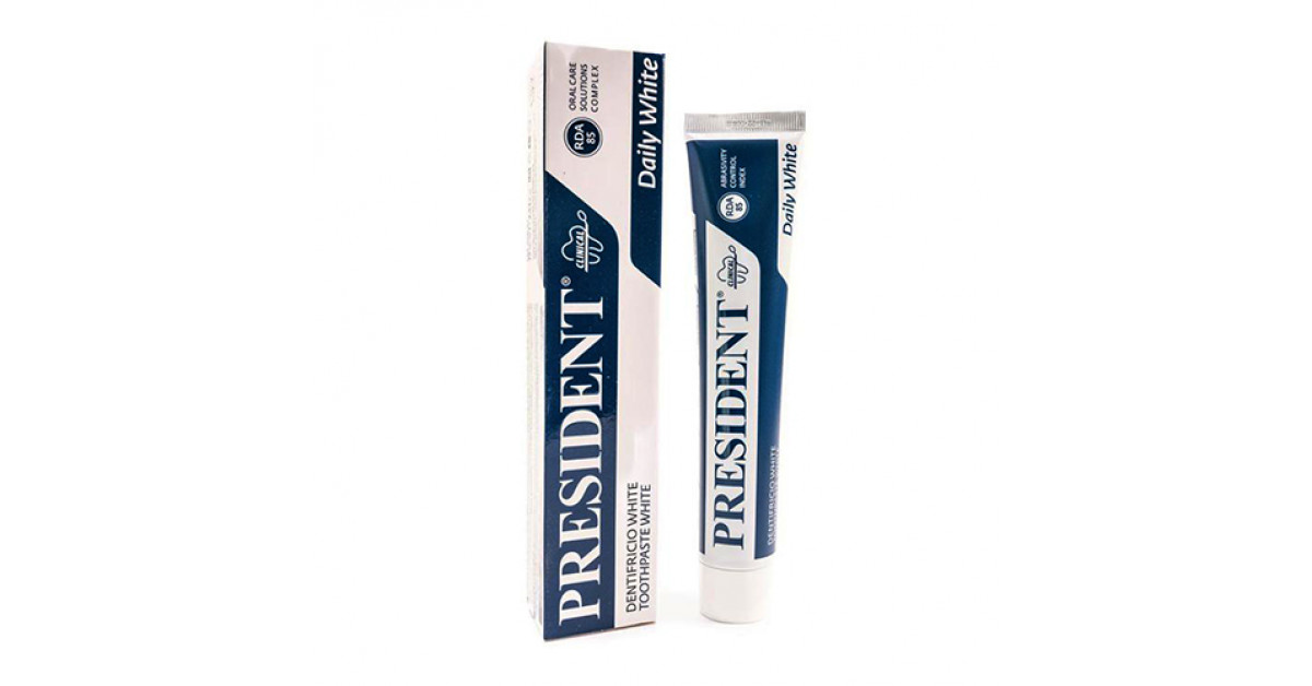 President Daily white Toothpaste 75ml