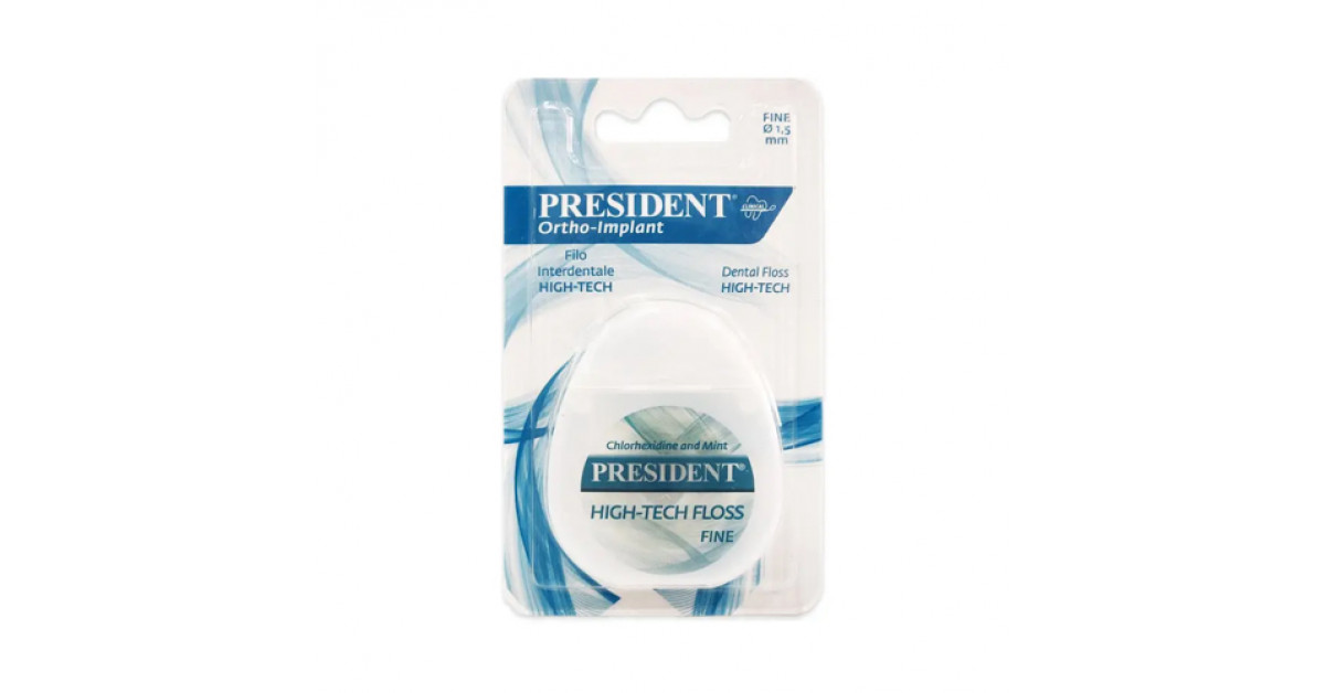 President Ortho-Implant High Tech Dental Floss Fine-1.5mm